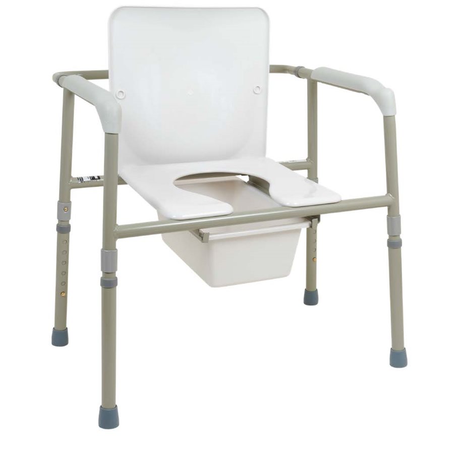 CHAISE D'AISANCE POUR TOILETTE ALLONGEE / CAP. 450 LB